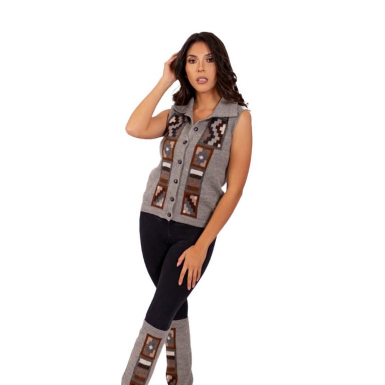 Alpaca Vest Altiplano for Women - LAM Bolivia